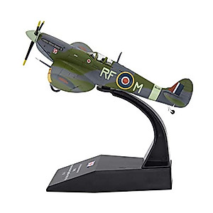 TANG DYNASTY(TM) 1:72 Supermarine Spitfire Fighter Attack Metal Plane Model, World War II Royal Air Force 1941, Military Airplane Model,Diecast Plane,for Collecting and Gift