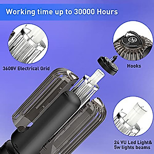 Bug Zapper, Portable Mosquito Zapper for Indoor & Outdoor,Electric Mosquito Killer and Camp Lantern,Waterproof USB Cable Insect Fly Trap Attractant for Home Camping Patio Travel.