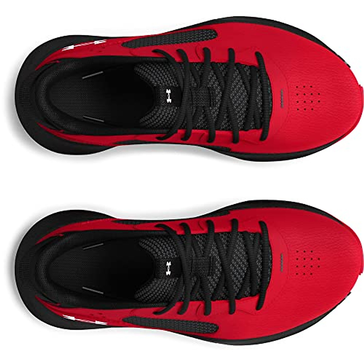 Under Armour Unisex Little Kid Pre School Lockdown 6 Basketball Shoe, (600) Red/Black/White, 2