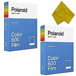 2-Pack Originals Instant Color 600 Instant Film for 600 and i-Type Cameras White Frame
