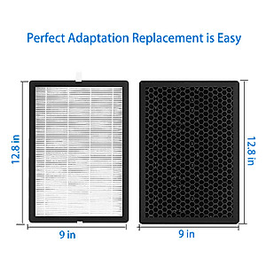 Bibolic Replacement Filter Compatible with GL-FS32 Series Air Purifier, 2 Pack True HEPA Replace Filters