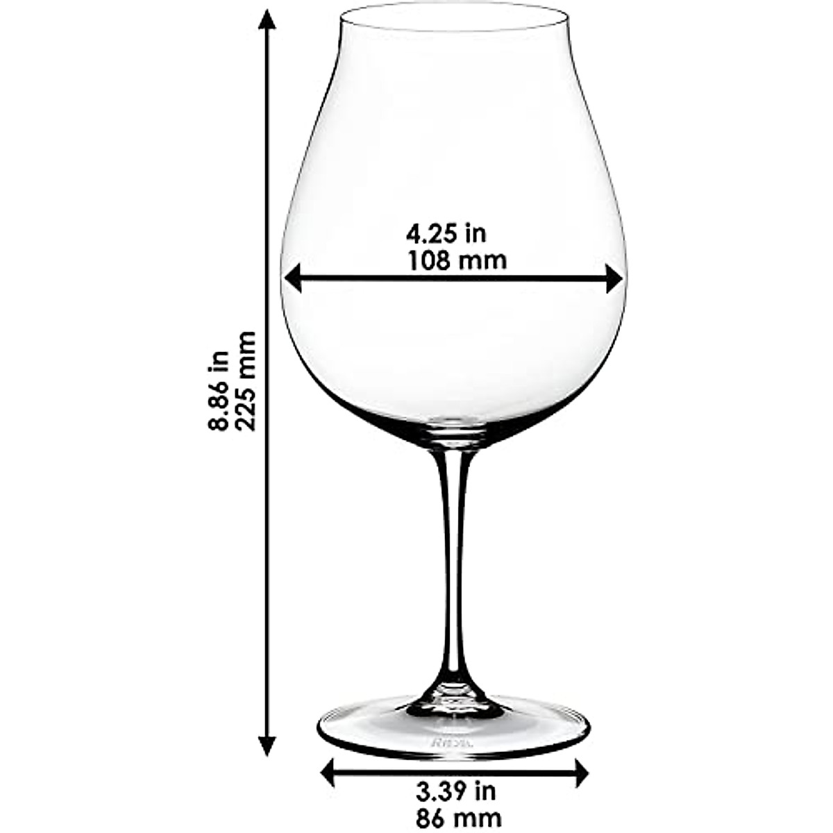 Riedel VINUM Pay 6 Get 8 Mixed Red Varietal Set 4 Cabernet/Merlot and 4 New World Pinot Noir