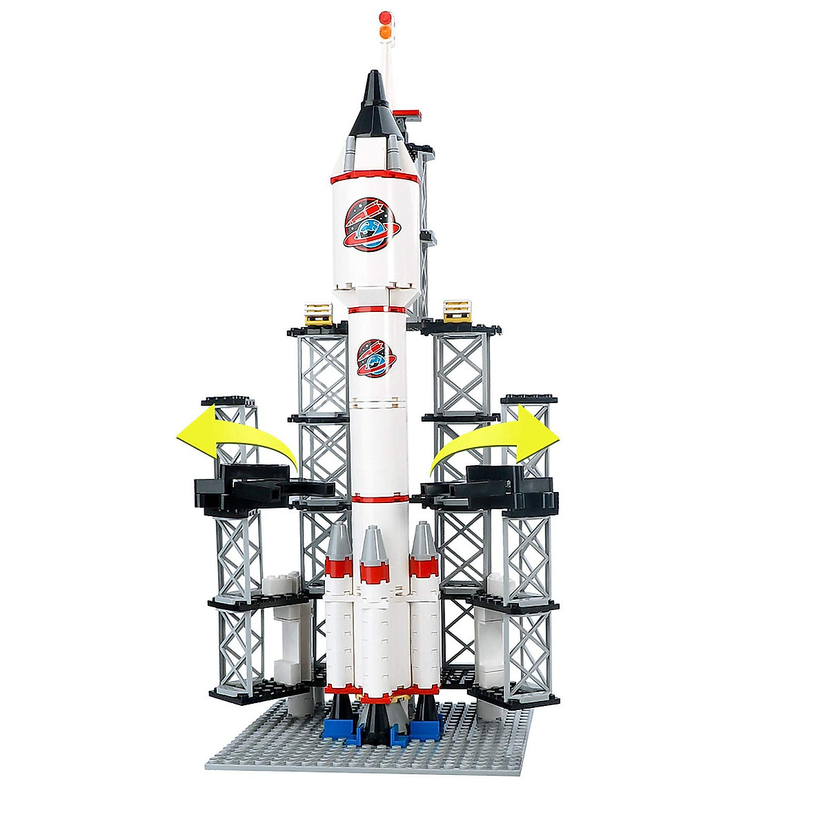 BRICK STORY Rocket Launch Center Space Explorer Building Kit Space Shuttle Adventure Building Sets for Kids 6-12 Years Old City Space Discovery Rocket Spaceship STEM Aerospace Toys (309PCS)