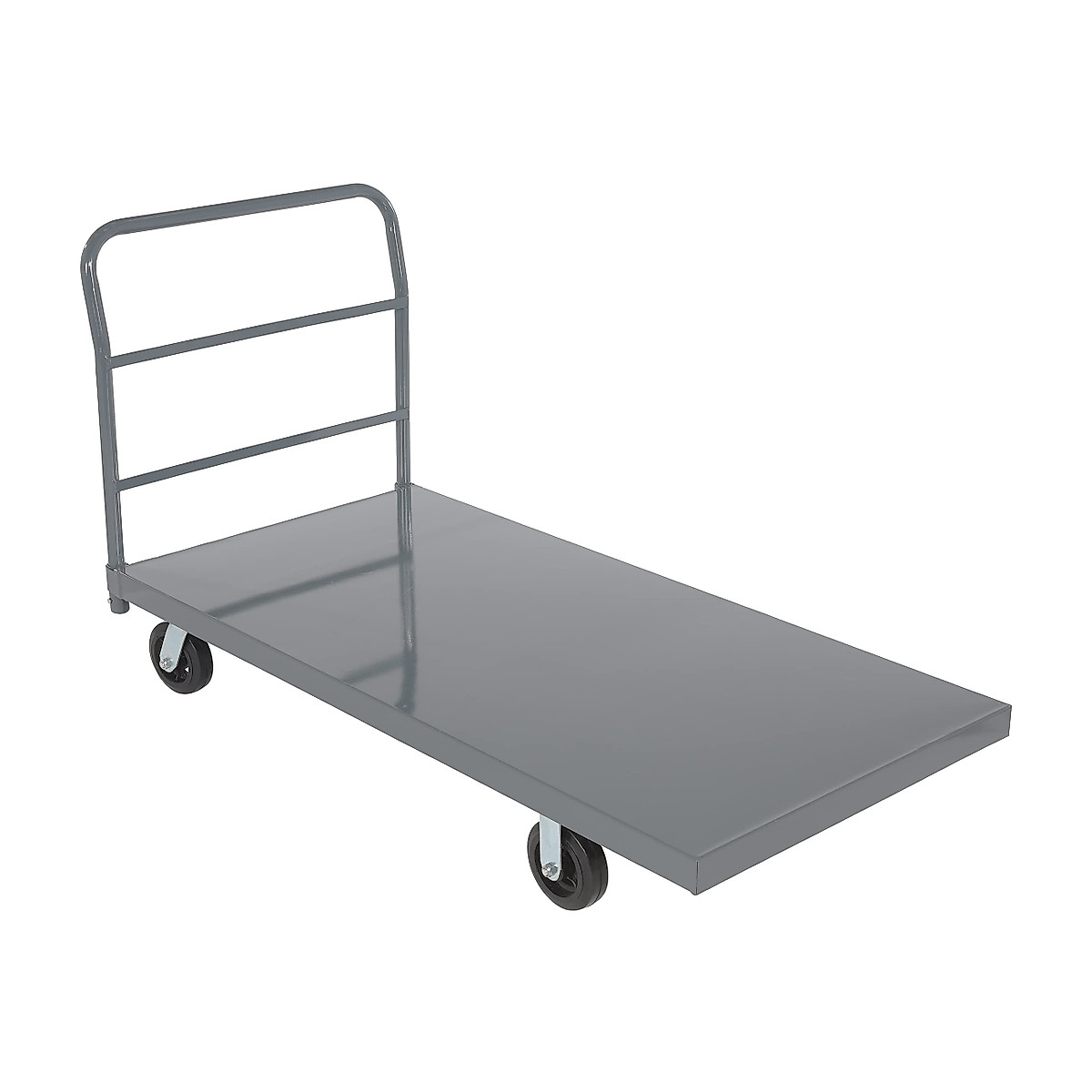 Vestil ECSPT-3060 Steel Smooth Deck Platform Truck 30 in. x 60 in. 2000 Lb. Capacity Gray