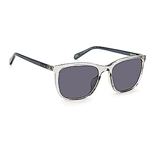 Fossil Men's Male Sunglasses Style FOS 3130/G/S Rectangular, Black/Gray, 54mm, 20mm