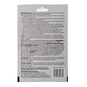 3M Quick Headlight Clear Coat, Cleans and Prevents Lens Yellowing, 39173, 1 Kit