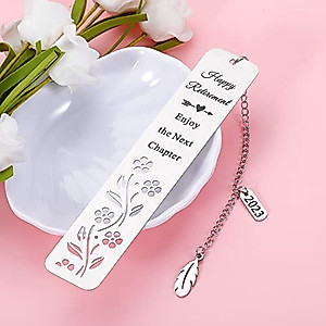 Retirement Gifts Bookmark for Women Men 2023 Happy Retirement Gifts for Teacher Nurse Retired Gifts for Coworker Colleague Boss Farewell Leaving Senior Employee Appreciation Retirement Gifts Ideas