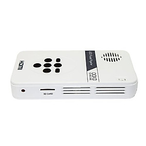AAXA Technologies KP-101-01 AAXA LED Pico Micro Video Projector - Pocket Size Portable Mobile Mini Projector with mini-HDMI, built-in Media Player & Speakers, 3.5mm Aux Out, Micro SD/USB readers and 80 Min Lithium-Ion Battery