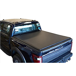 Lotyjonkk Soft Roll-up Truck Bed Tonneau Cover Compatible with 2016-2023 Toyota Tacoma SR5 Access cab 5'/60.5" Bed JG103