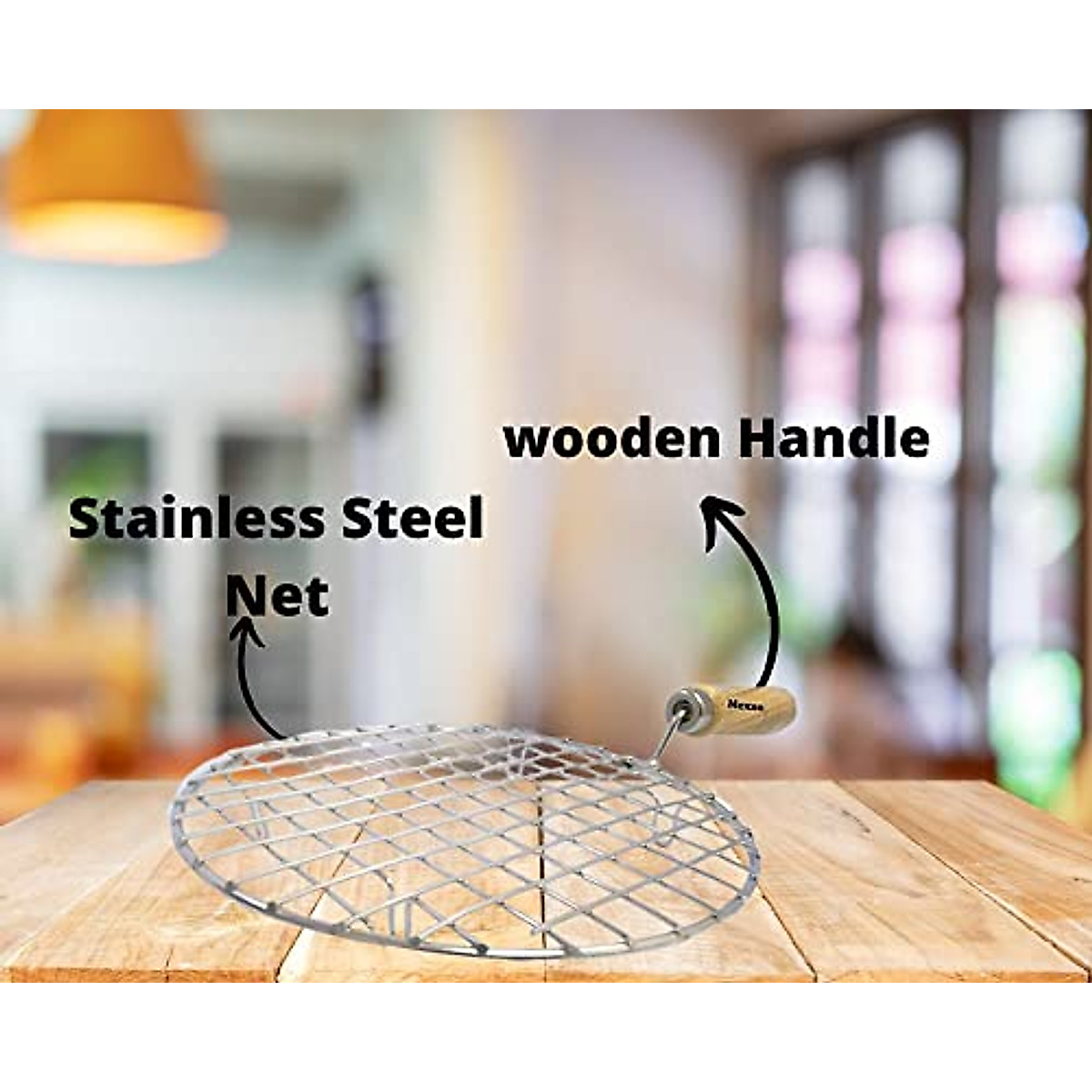 Nexxa Stainless Steel Round Wire Roaster Roti Jali, Roti Grill, Papd Grill, Chapati Grill