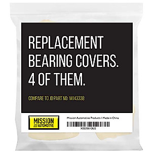 Mission Automotive 4-Pack Axle Cap Bearing Cover - Compatible with John Deere - for Lawn Mower and Lawn Tractor- Compare to M143338 