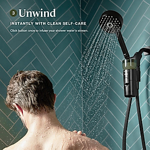 Sprig by Kohler Handshower Infusion Kit, Clean Aromatherapy Infused With Skin and Hair-Loving Ingredients, Matte Black