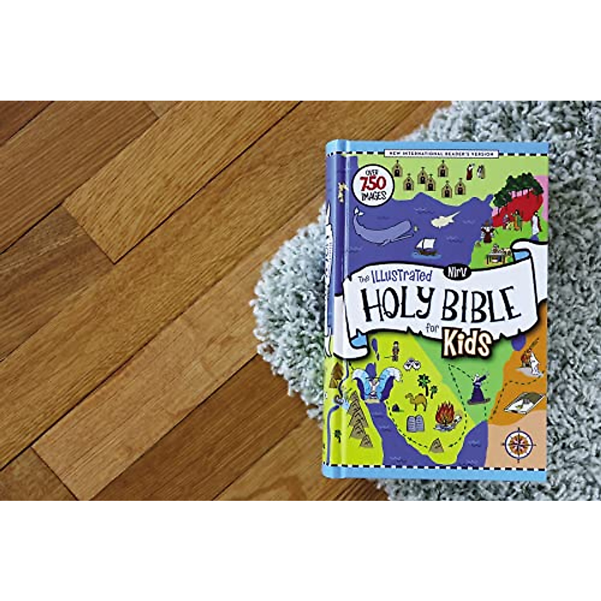 NIrV, The Illustrated Holy Bible for Kids, Hardcover, Full Color, Comfort Print: Over 750 Images