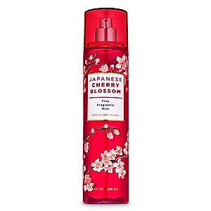 Bath and Body Works - Japanese Cherry Blossom - Moisturizing Body Wash, Fine Fragrance Mist and Ultra Shea Body Cream - 3 pc - Gift Set (2020))