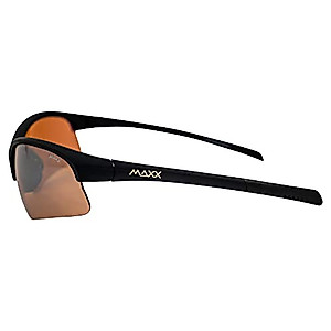 Maxx Sunglasses TR90 Maxx Domain HD Black Amber Lens