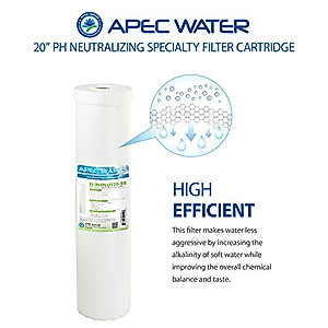 APEC Water Systems FI-PHPLUS20-BB 20” Whole House Alkaline Calcium Mineral Replacement Water Filter pH+