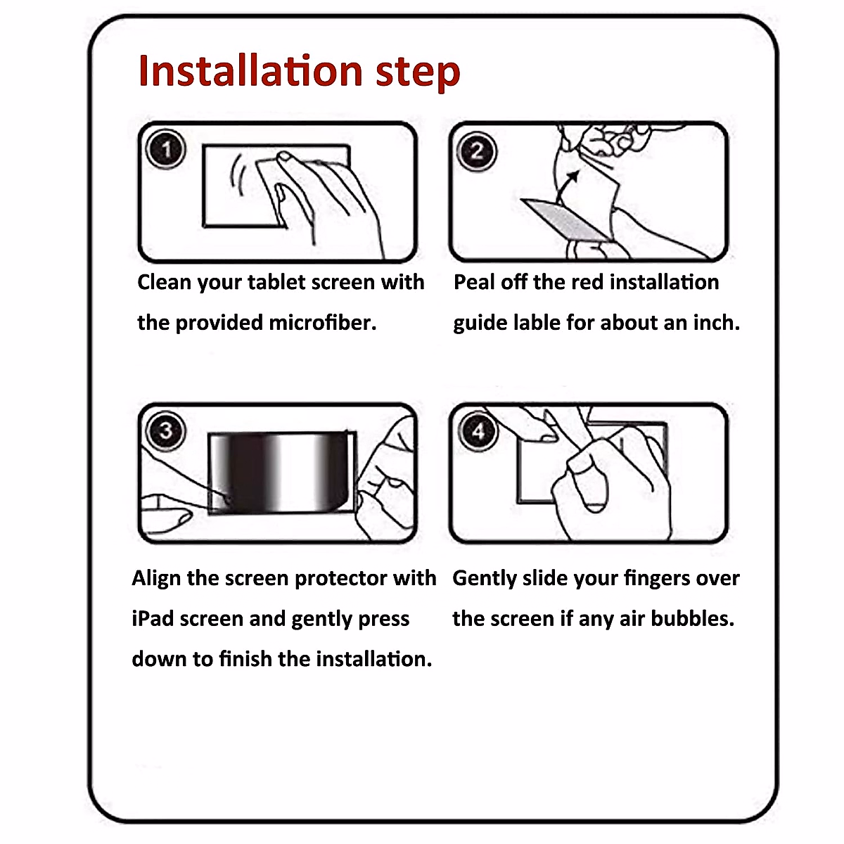 [2 Pack] iPad Pro 12.9 Screen Protector,Tempered Glass for iPad Pro 12.9 Inch 2021/2020/2018 (5th/4th/3rd Gen),Compatible with Apple Pencil