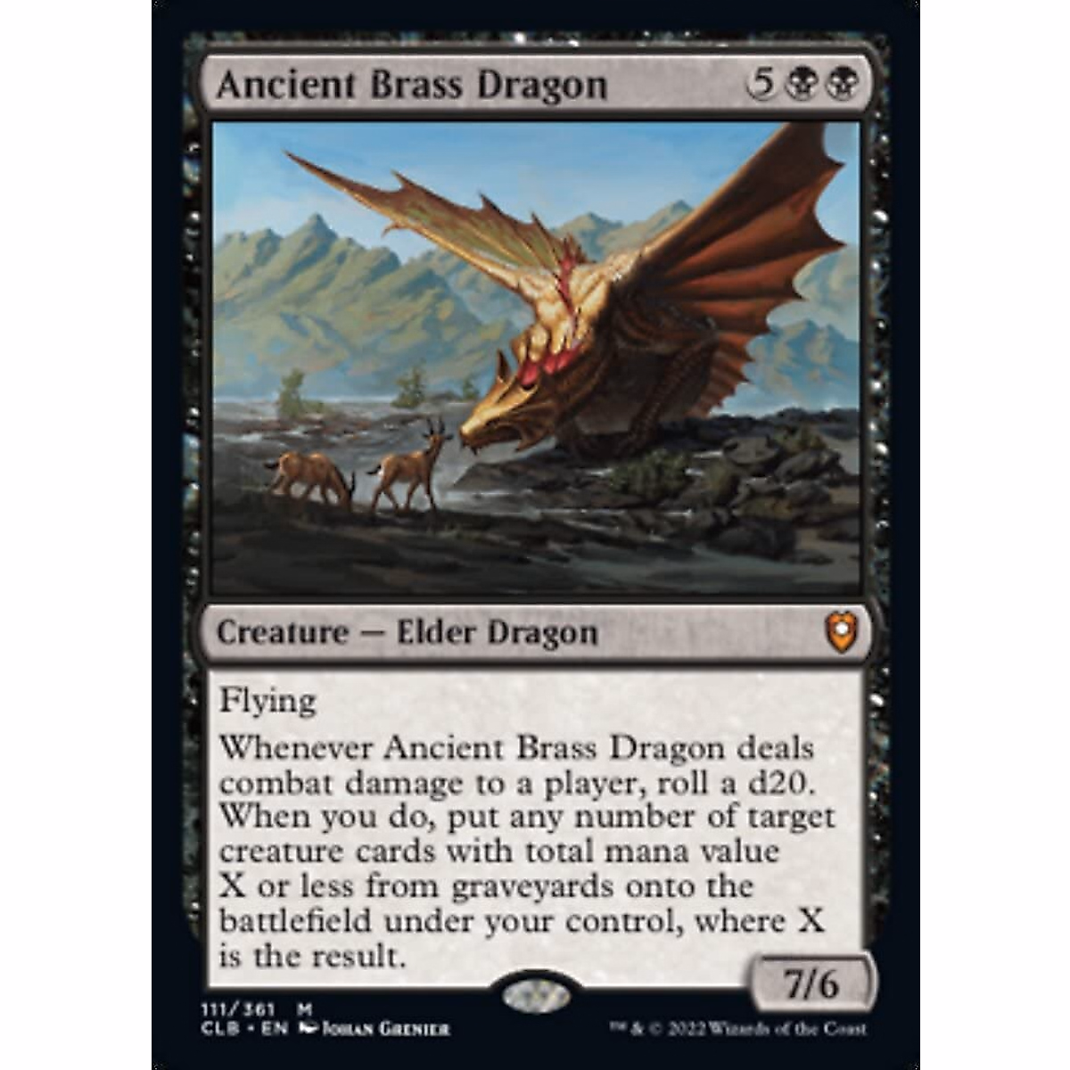 Magic: the Gathering - Ancient Brass Dragon (111) - Battle for Baldur's Gate