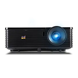 ViewSonic PJD6345 XGA 1024x768 DLP Projector with LAN Control, Wired and Wireless LAN Display (Black)