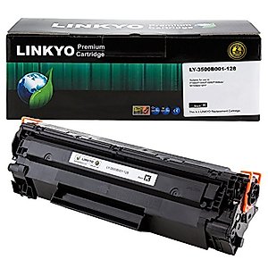 LINKYO Compatible Toner Cartridge Replacement for Canon 128 (Black)