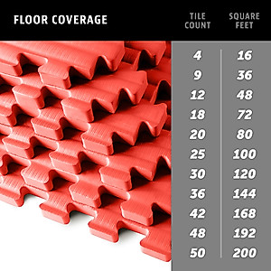 We Sell Mats 3/4 Inch Thick Martial Arts EVA Foam Exercise Mat, Tatami Pattern, Interlocking Floor Tiles for Home Gym, MMA, Anti-Fatigue Mats, 24 in x 24 in