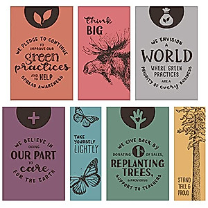 Your True Nature Advice from Nature 3 Bookmark Night Set, Laminated with Glossy Finish, Printed on Recycled Paper - Wolf, Moon, Night Sky (AMBM-Night)