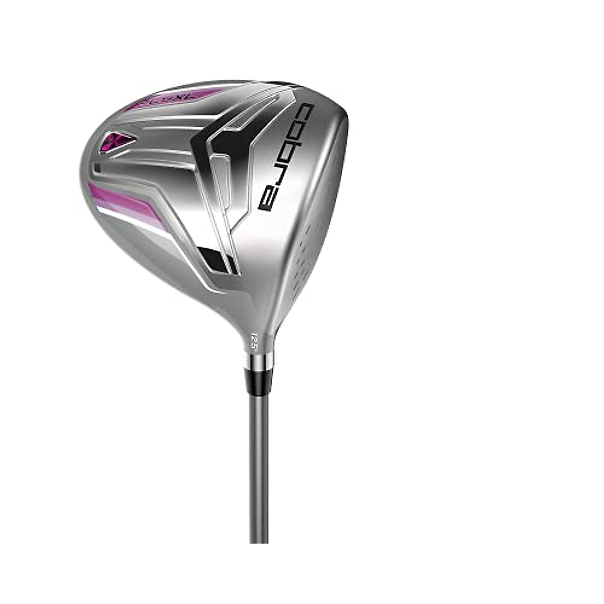 Cobra Golf 2021 Fly XL Complete Set Cart Bag Silver-Plum (Women's Right Hand, Graphite Woods-Graphite Irons, Ladies Flex, DR-12.5, 3W-18.5, 5W-21.5, 7W-24.5, 5H-23.5, 6-PW, SW, Putter, Cart Bag)