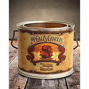 McCall's Candles | Vanilla Bourbon Highly Scented & Long Lasting | Metal Antique Can | Hand-Painted Label Artwork| Premium Wax & Fragrance | Made in The USA | 22 oz