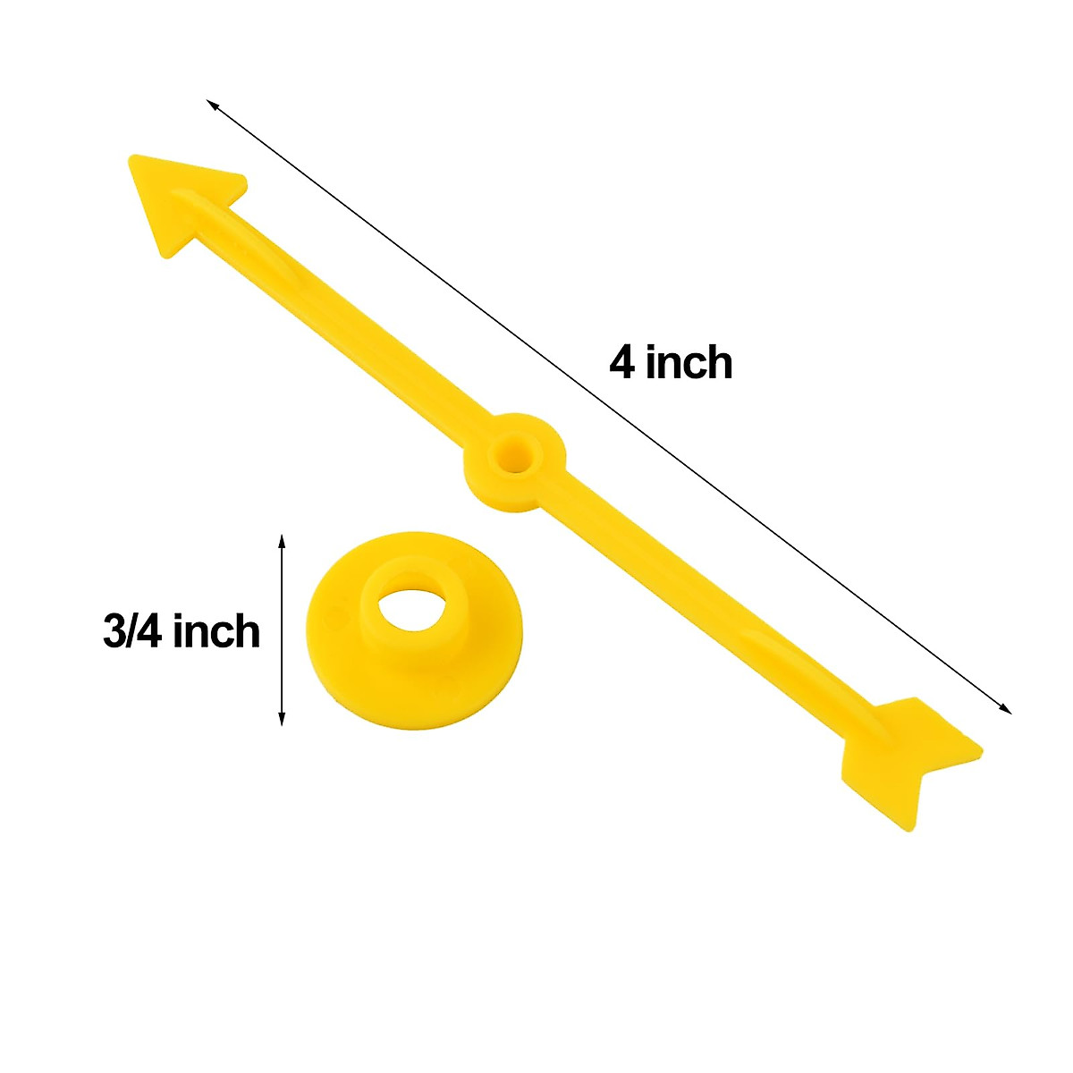 Tatuo 40 Pieces 4 Inch Game Spinner Plastic Arrow Spinners Board Magnetic Arrow Toys for Party School Home Usingboard Spinner 4 Colors