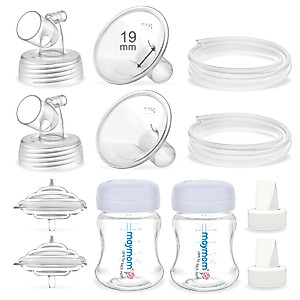 Maymom Pump Parts Work with Spectra S2 Spectra S1, 19mm Flange Valve Tube Bottle Backflow Protector, Not Original Spectra S2 Accessories Spectra Duckbill Valve Spectra Bottle Spectra Flange (19mm)