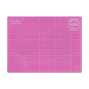 Elan Cutting Mat A2 Pink & Purple, Self Healing Cutting Mat 24 x 18 INCH, 5-Ply Craft Mat Pink, Hobby Cutting Mat 24x18 INCH, Fabric Cutting Board for Crafts, Quilting Cutting Board, Craft Cutting Mat