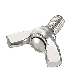 uxcell Wingbolt Butterfly Wing Thumb Hand Screws Bolts M6x12mm 1mm Pitch Carbon Steel 10pcs