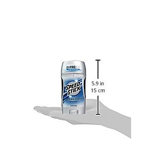 Speed Stick Underarm Deodorant for Men, Aluminum Free, Ocean Surf - 3 Ounce (Pack of 6)