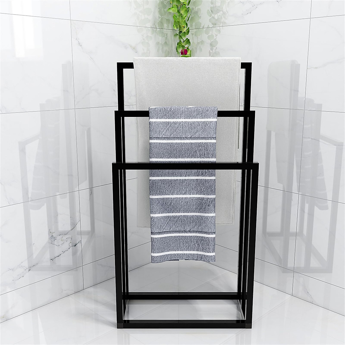 Metal Freestanding Towel Rack 3 Tiers Hand Towel Holder Organizer for Bathroom Accessories