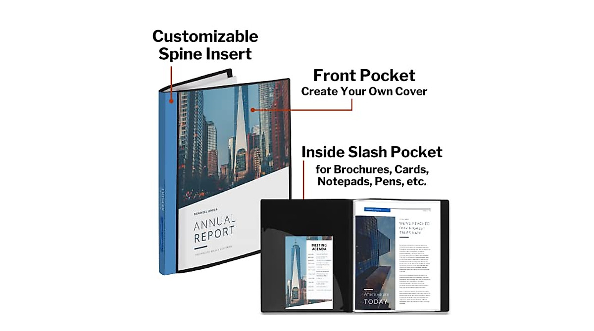 Dunwell Binder with Plastic Sleeves | 48-Page Portfolio for Artwork ...