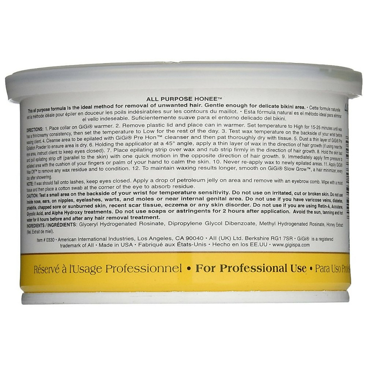 GiGi All Purpose Honee Wax 14 oz (Pack of 4)