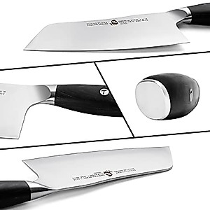 TUO Kitchen Knife - Heavy Duty Kitchen Knife, Multi-functional Knife for Bone Poultry Meat Fish - German Steel & Pakkawood Handle with Safety Lock - Falcon Series with Gift Box