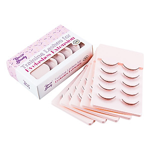Kenzie Beauty Training Lashes for Eyelash Extension Teaching Practice Lashes 5 Pack