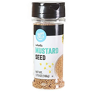 Amazon Brand - Happy Belly Mustard Seed, 3.75 ounce (Pack of 1)