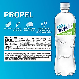 Propel, Kiwi Strawberry, Zero Calorie Sports Drinking Water with Electrolytes and Vitamins C&E, 16.9 Fl Oz (Pack of 12)