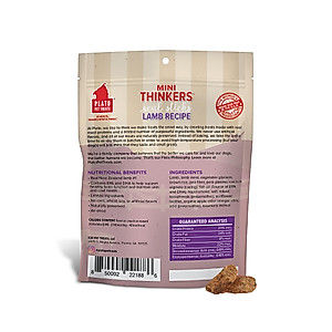 PLATO Pet Treats Small Bites - Air-Dried Training Treats for Dogs - Supports Healthy Digestion - Limited Ingredients - Lamb 2.5oz
