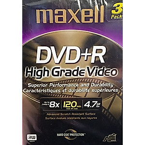 Maxell DVD+R HIGH Grade Video 3 Pack