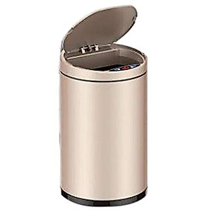 ALUKAP Small Garbage Can Inductive Trash Can Smart Sensor Household Bathroom Trash Can Storage Bin Trash Can Metal Trash Can