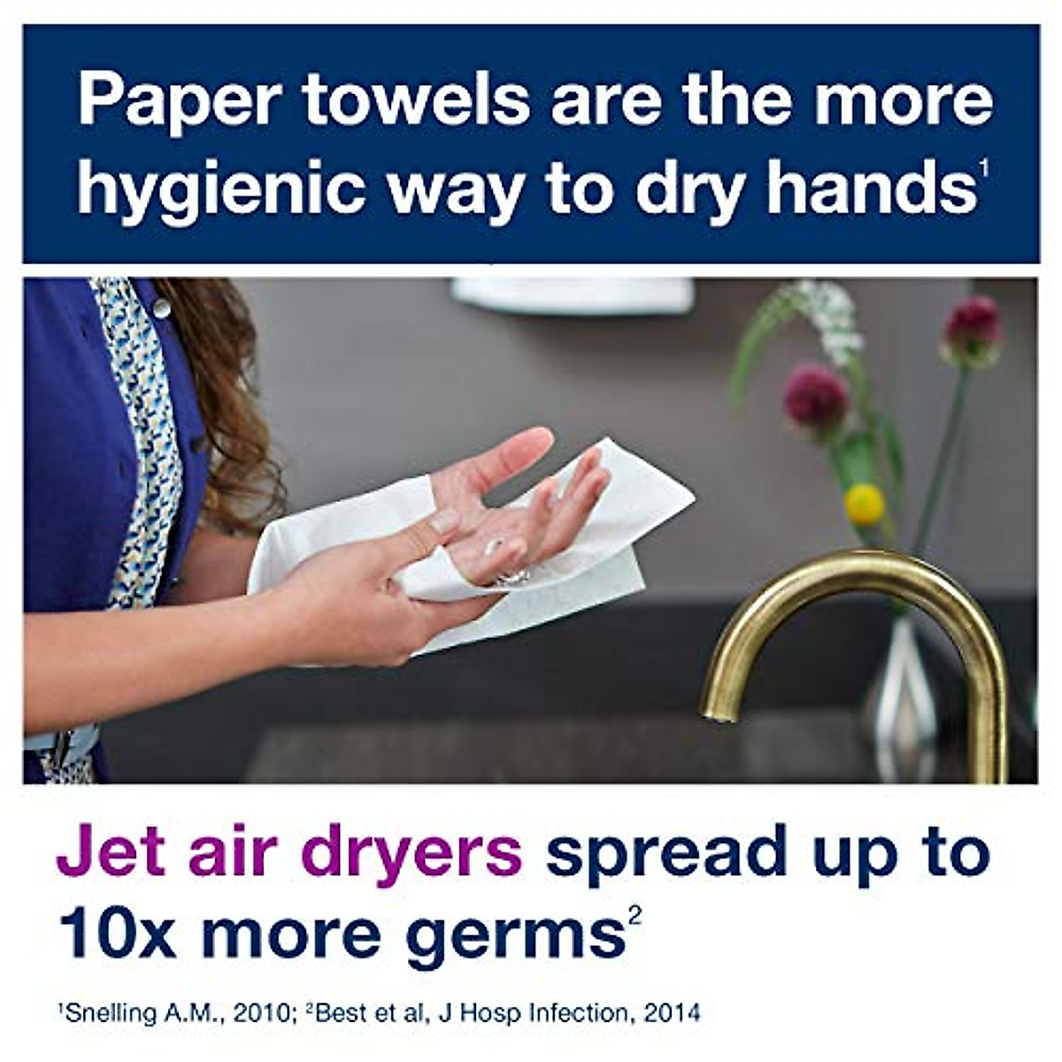 Tork Paper Hand Towel Roll Natural H21, Universal, 100% Recycled Fiber, 6 Rolls x 800 ft, RK8002