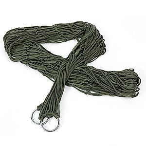 Estink Nylon Rope Hammock, Comfortable Hammock Swing Chair Hanging from Strong Garden Tree for Indoor, Outdoor, Camping