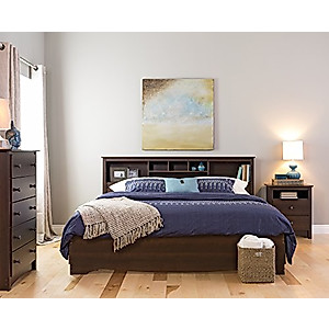 Prepac Fremont Superior 5-Drawer Chest for Bedroom - Spacious and Stylish Chest of Drawers, Measuring 17.75"D x 31.5"W x 44.75"H, In Espresso Finish