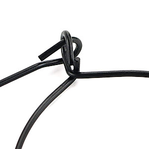 Bignc 12 Pack Black Stainless Steel Wire Handles Hangers for Regular Mouth Mason, Ball, Canning Jars