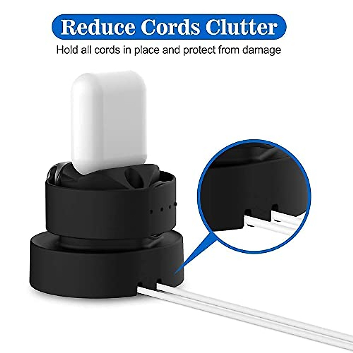 SOKUSIN Charger Stand for Apple Watch Series - 8/Ultra/SE2/7/6/SE/5/4/3/2/1 49/45/44/42/41/40/38mm and AirPods 1/2/3/Pro, iWatch Apple Watch Charging Stand Dock Holder, Support Nightstand Mode