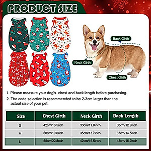 12 Pieces Christmas Dog Shirt Bulk Dog Christmas Outfit Christmas Dog Clothes Puppy Christmas Shirt for Small Dogs Christmas Home and Party Dog Supplies (Large)