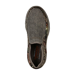 Skechers Men's Creston-Moseco 65355 Moc Toe Slip On, Camo, 9.5 Medium US